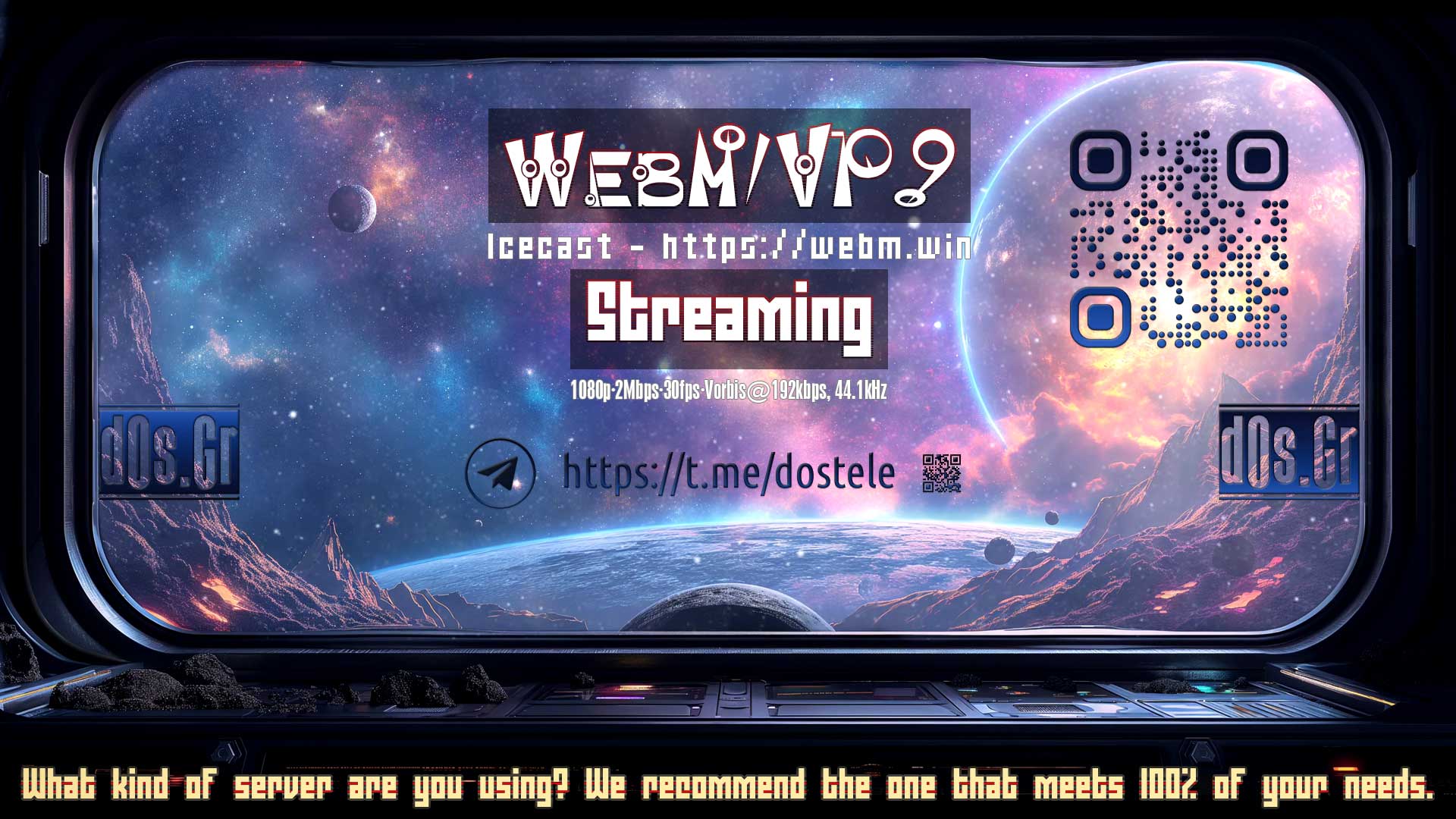 Live WebM TV Broadcast | 1080p / 2K Icecast Stream